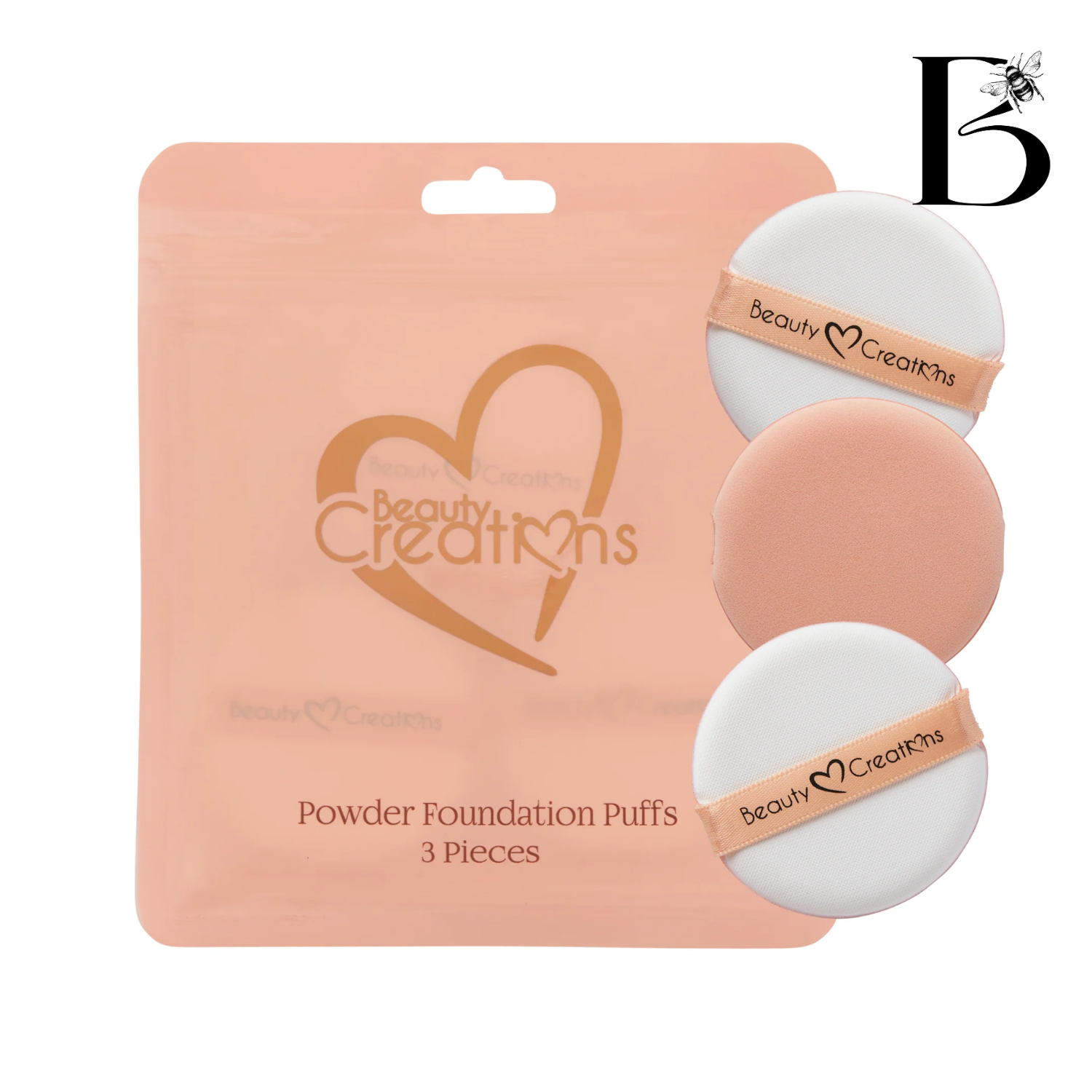 POWDER FOUNDATION PUFFS (3 PIEZAS) – Black Bee